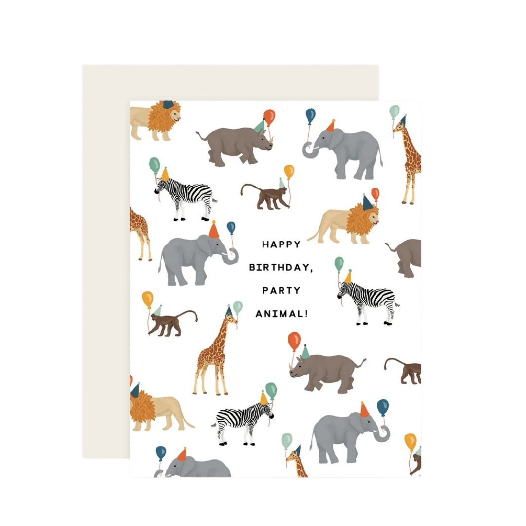 Card Happy Birthday, Party Animal – Home and Abroad Trading