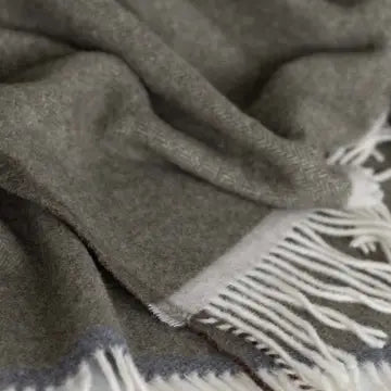 Merino/Cashmere Throw - Olive Green – Home and Abroad Trading