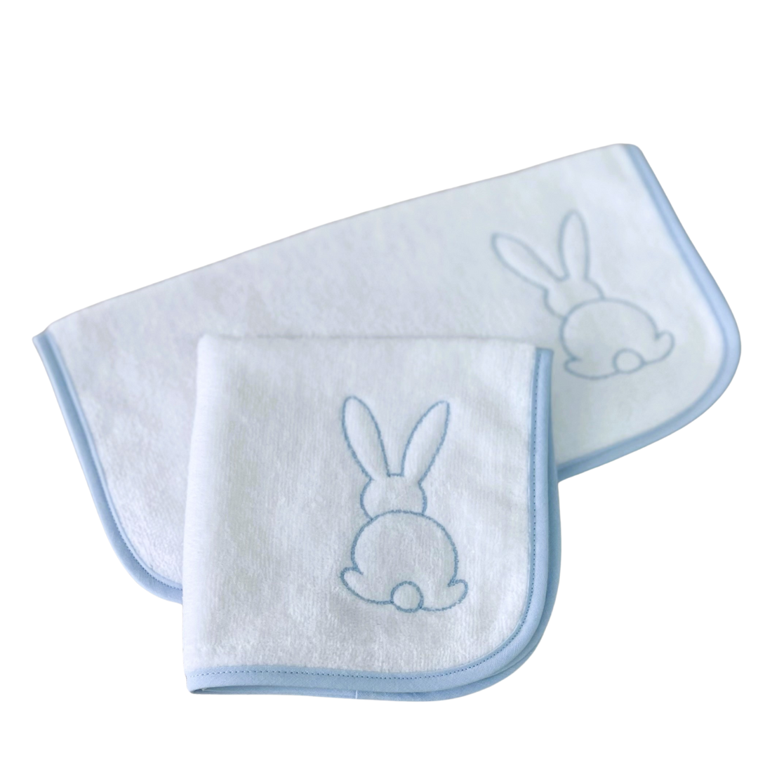 Baby Face Washer - Blue Bunny – Home and Abroad Trading