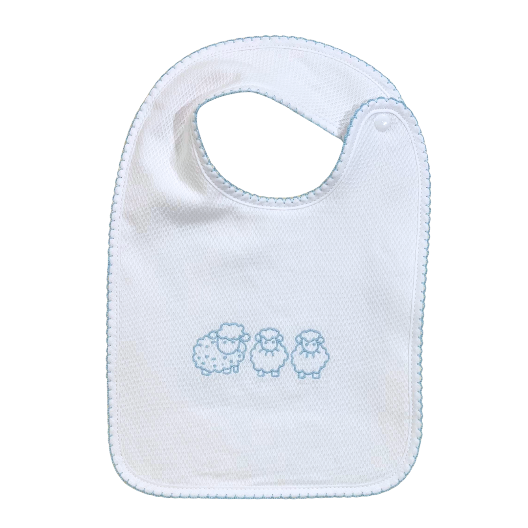 Baby Bib - Blue Sheep – Home and Abroad Trading