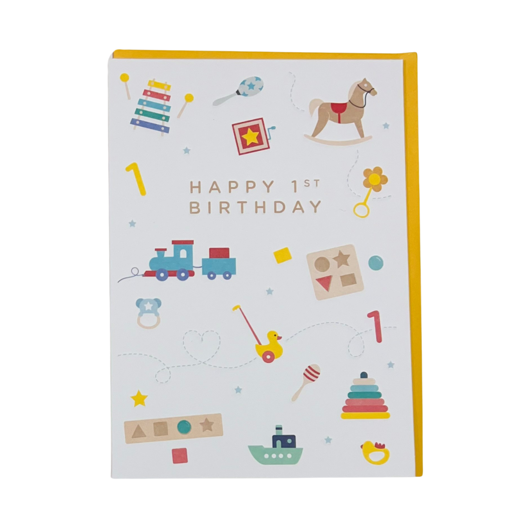 Card - Happy 1st Birthday – Home and Abroad Trading