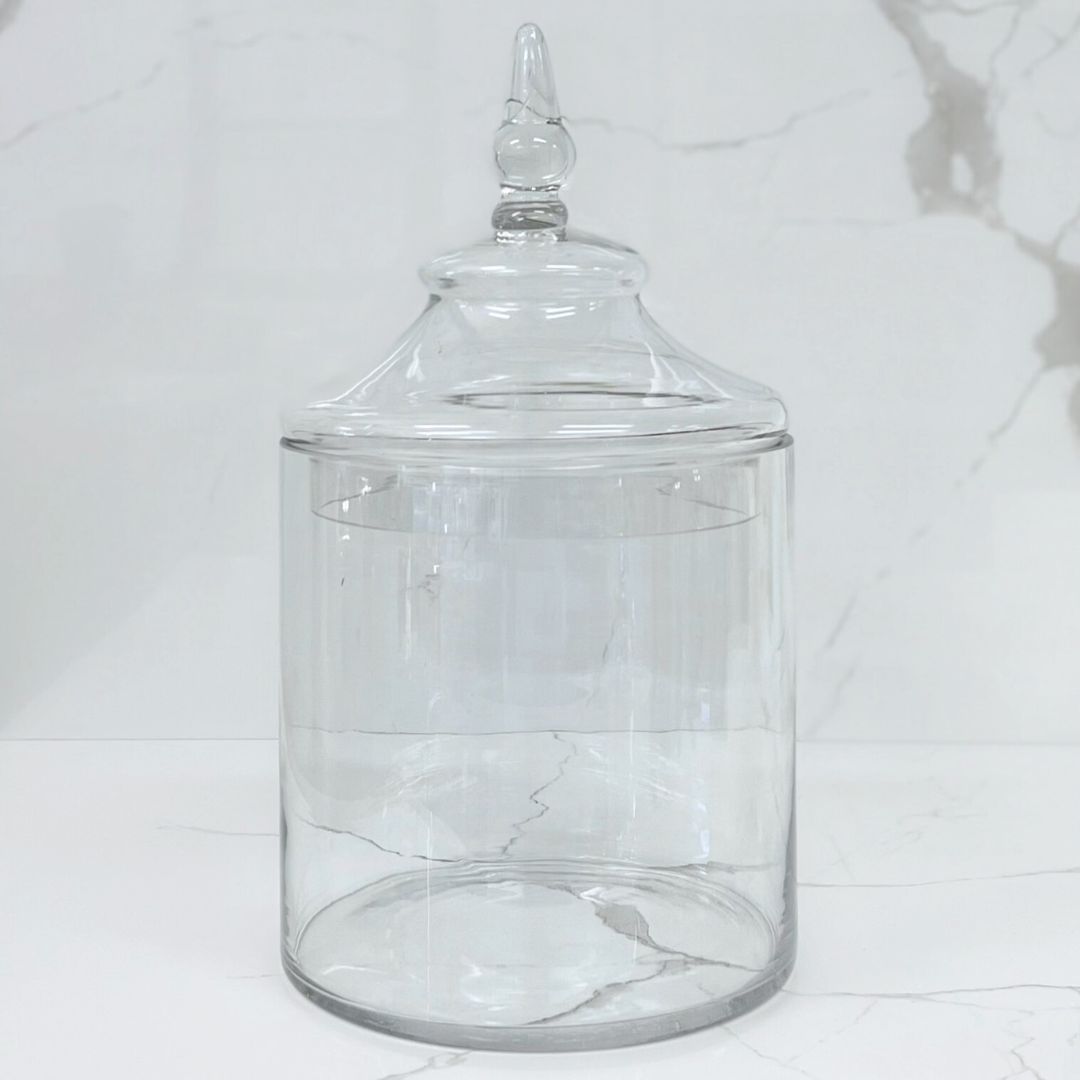 Glass Cylinder Jar with Lid – Home and Abroad Trading